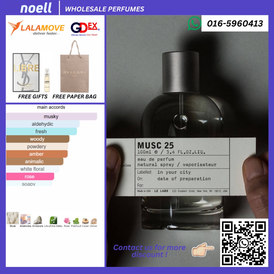 [ORIGINAL] AUTHENTIC READY STOCK LE LABO MUSC 25 EDP 100ML PERFUME FOR ...