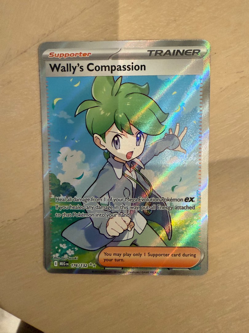 Pokemon TCG Wally's Compassion Trainer Card, Hobbies & Toys, Toys ...