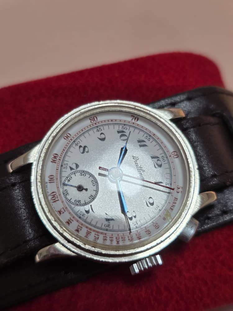 Rare vintage Breitling mono-pusher chronograph Doctor's watch 1930 ...