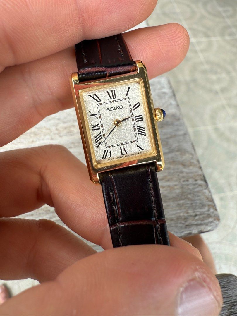 Seiko Nano Universe Tank Watch Box Papers, Luxury, Watches on Carousell