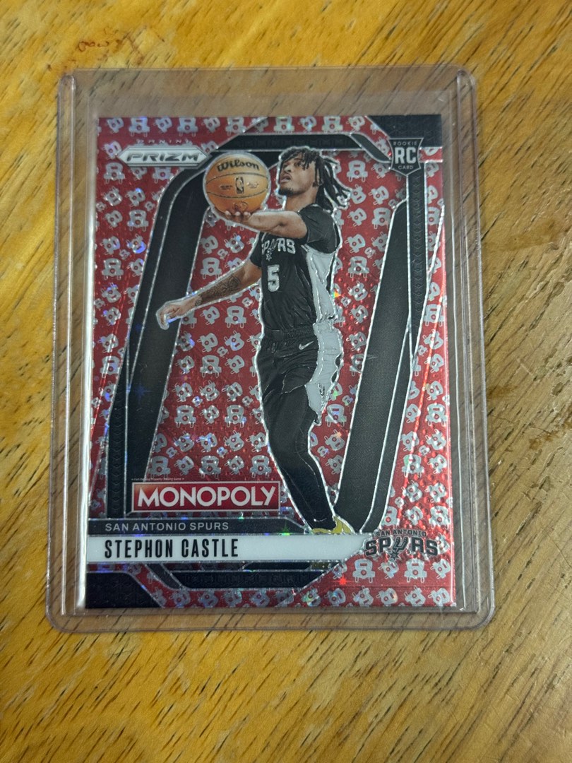 【RC】Stephon Castle 2024-25 Panini Prizm Monopoly Free Parking spurs NBA ...