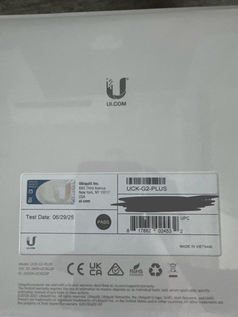 UCK-G2-PLUS UniFi Cloud Key Gen2 Plus, Computers & Tech, Office ...