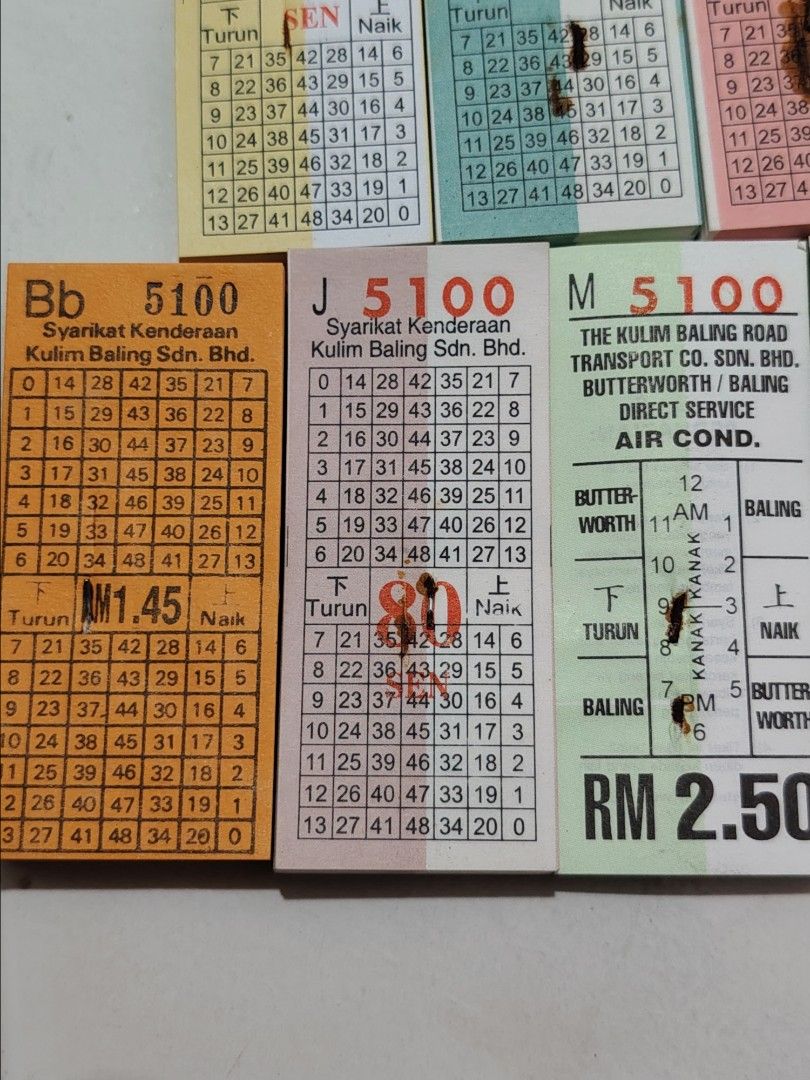 Vintage Bus Tikets, Hobbies & Toys, Memorabilia & Collectibles, Vintage ...