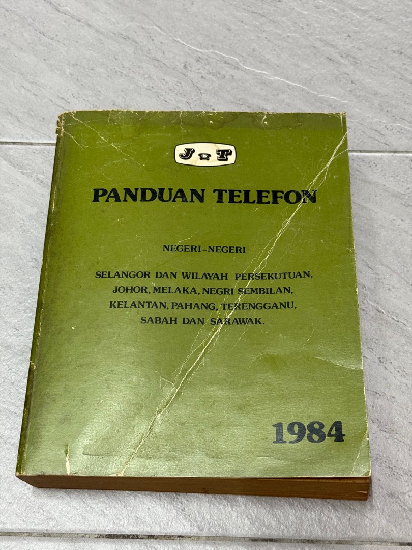 1984 Vintage Telekom Malaysia Panduan Telefon Buku, Hobbies & Toys ...