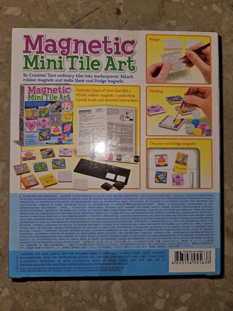 4M Magnetic Mini Tile Art Craft, Hobbies & Toys, Stationery & Craft ...