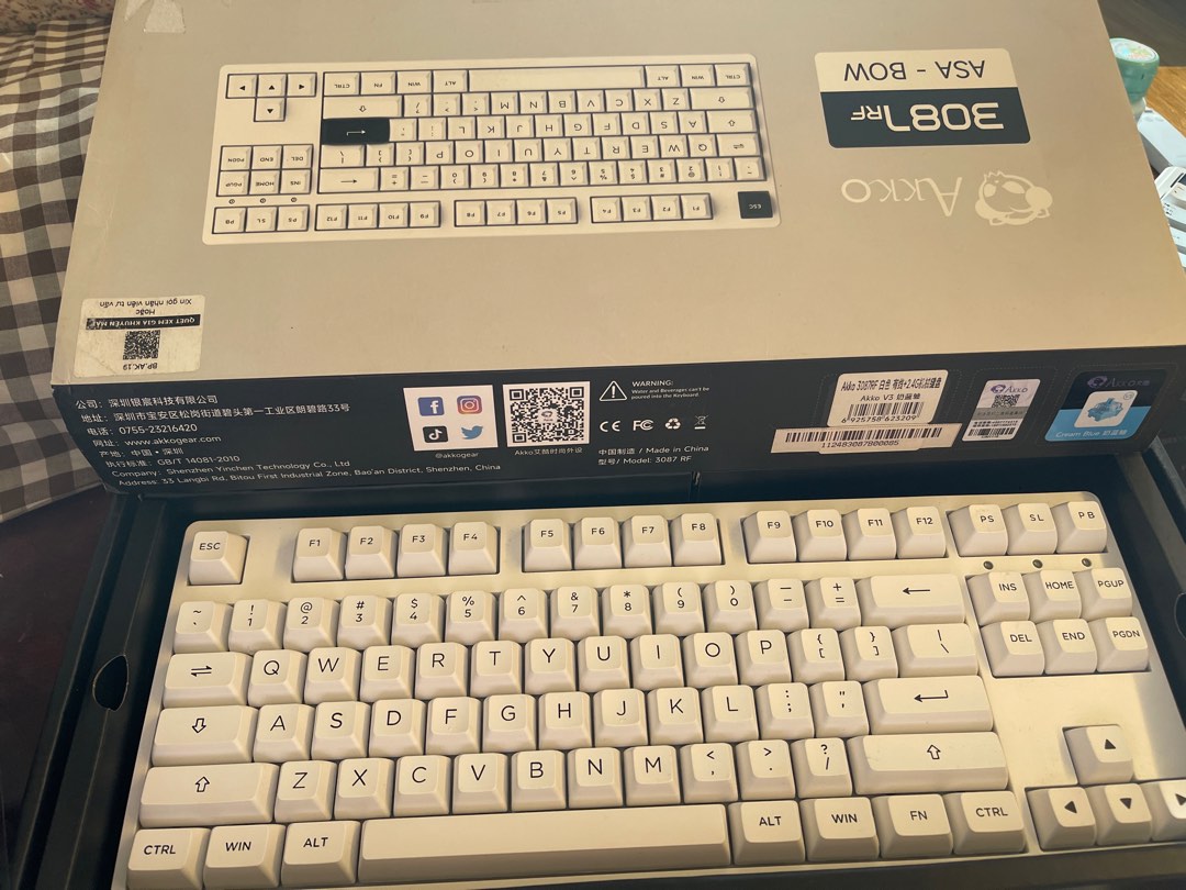 Akko 3087RF ASA-BOW Mechanical Keyboard, Computers & Tech, Parts ...