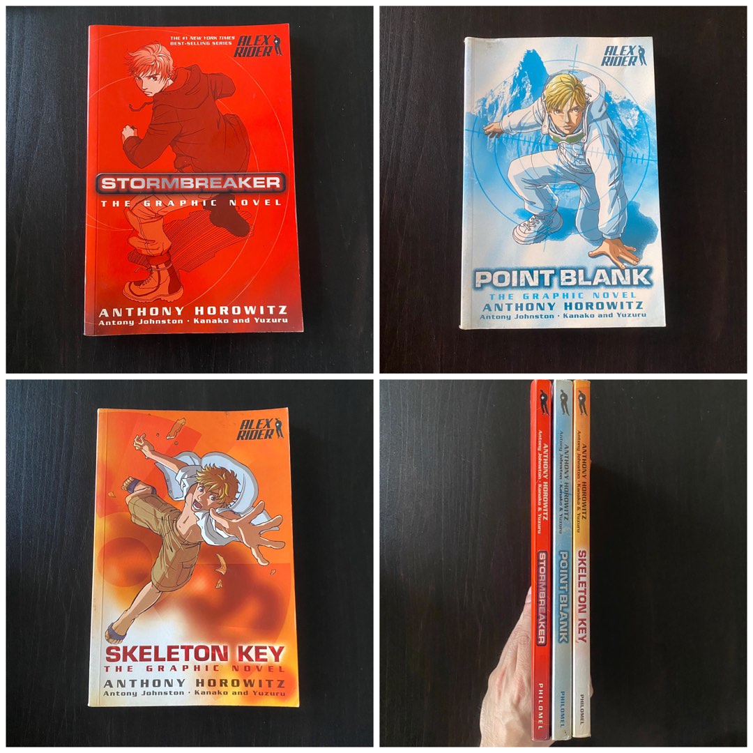 Alex Rider Graphic Novels (Stormbreaker, Point Blank, Skeleton Key) by ...