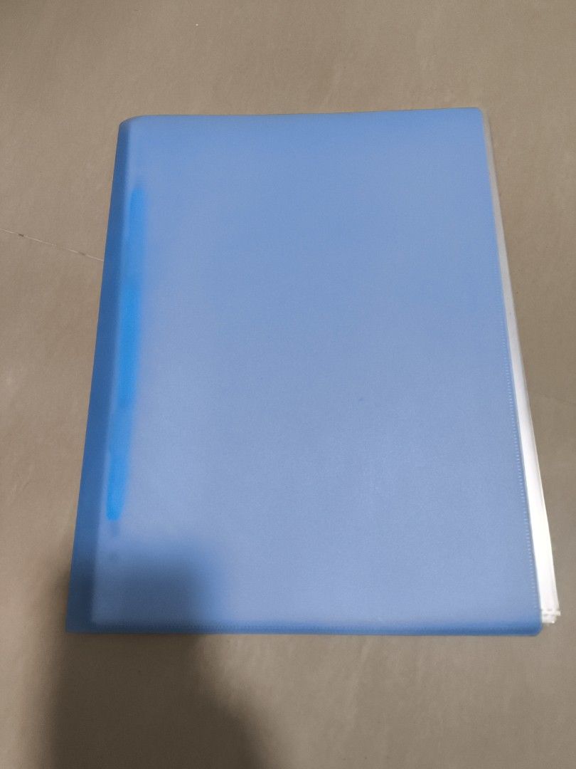 Blue File Folder with Pockets, Hobbies & Toys, Stationery & Craft ...
