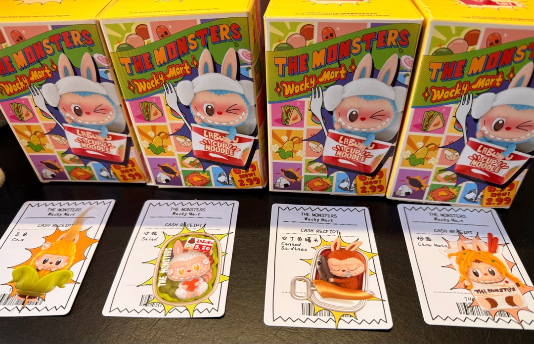 BNIF Popmart Labubu Wacky Mart - Salad, Chow Mein, Corn, Canned ...