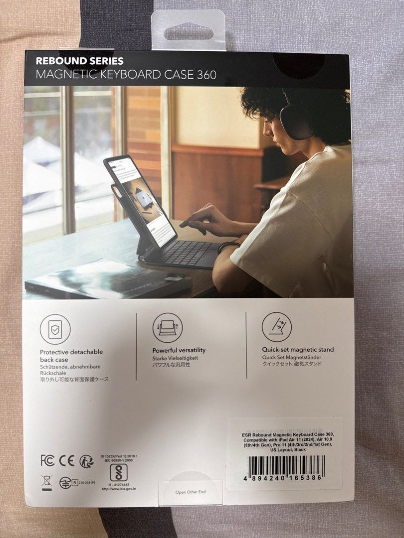 ESR magnetic keyboard case 360, Computers & Tech, Parts & Accessories ...