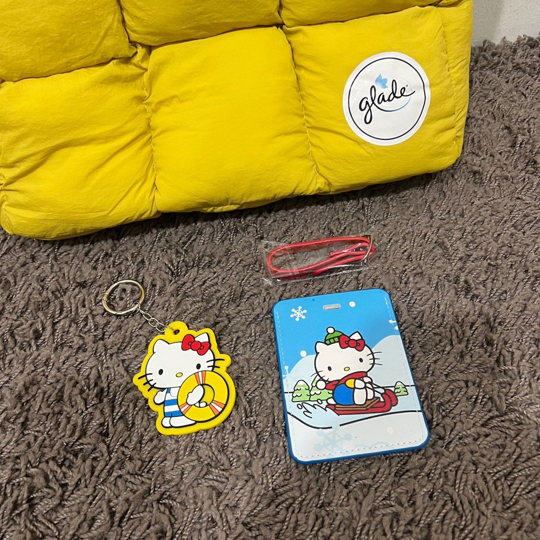 Hello Kitty x Glade 💛 Puffer Bag,Luggage Tag & Keychain, Women's ...