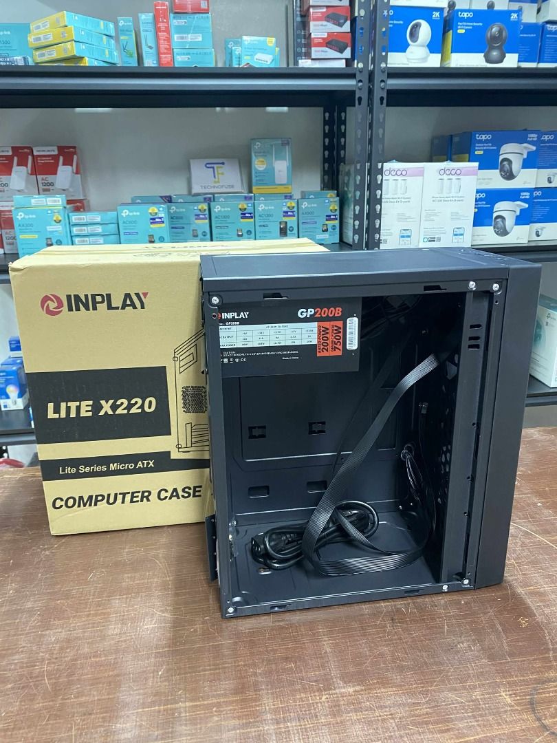 Inplay Lite X220 G200 Black mATX/ ITX PC Case with 2 RGB Fans and 750w Generic PSU, Computers ...