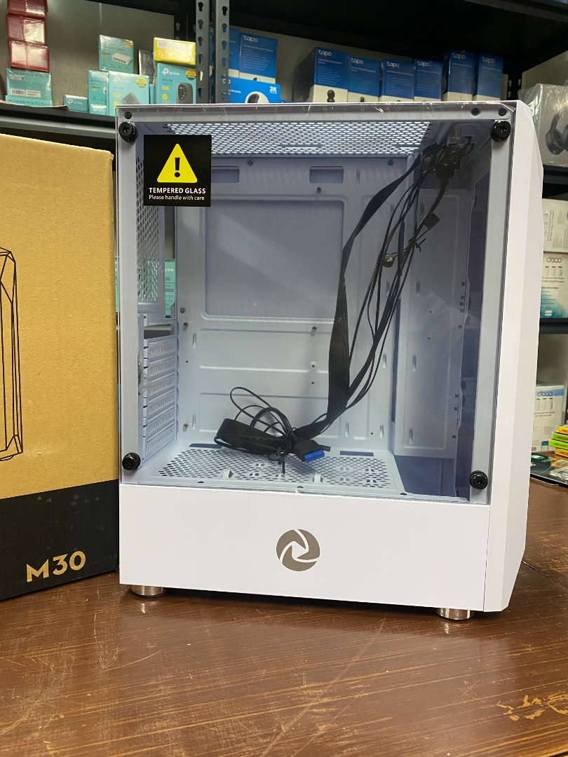 Inplay Meteor 30 White ATX mATX Mesh Tempered Glass PC Case, Computers ...