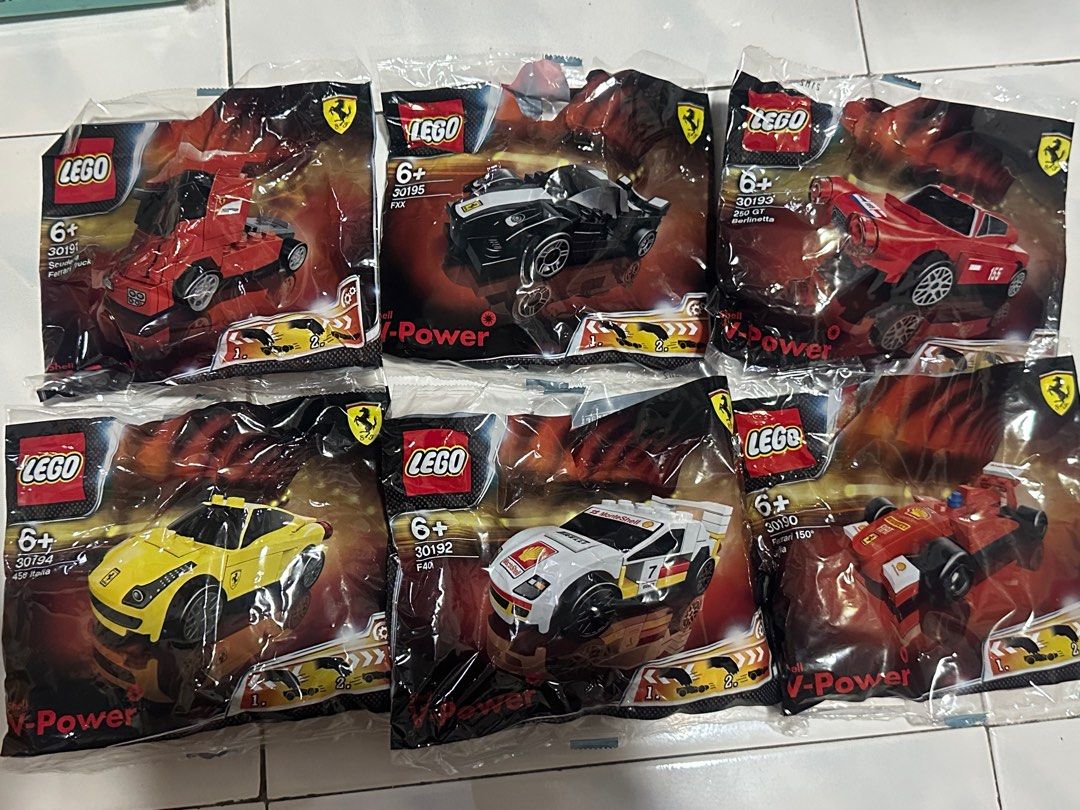 LEGO Ferrari Shell V-Power Collection ( full set ), Hobbies & Toys ...