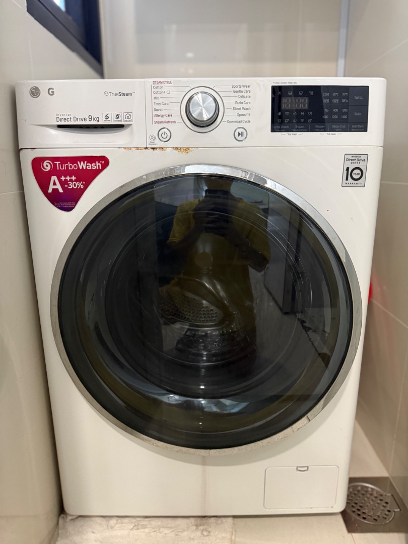 LG direct drive 9kg front load washing machine, TV & Home Appliances ...