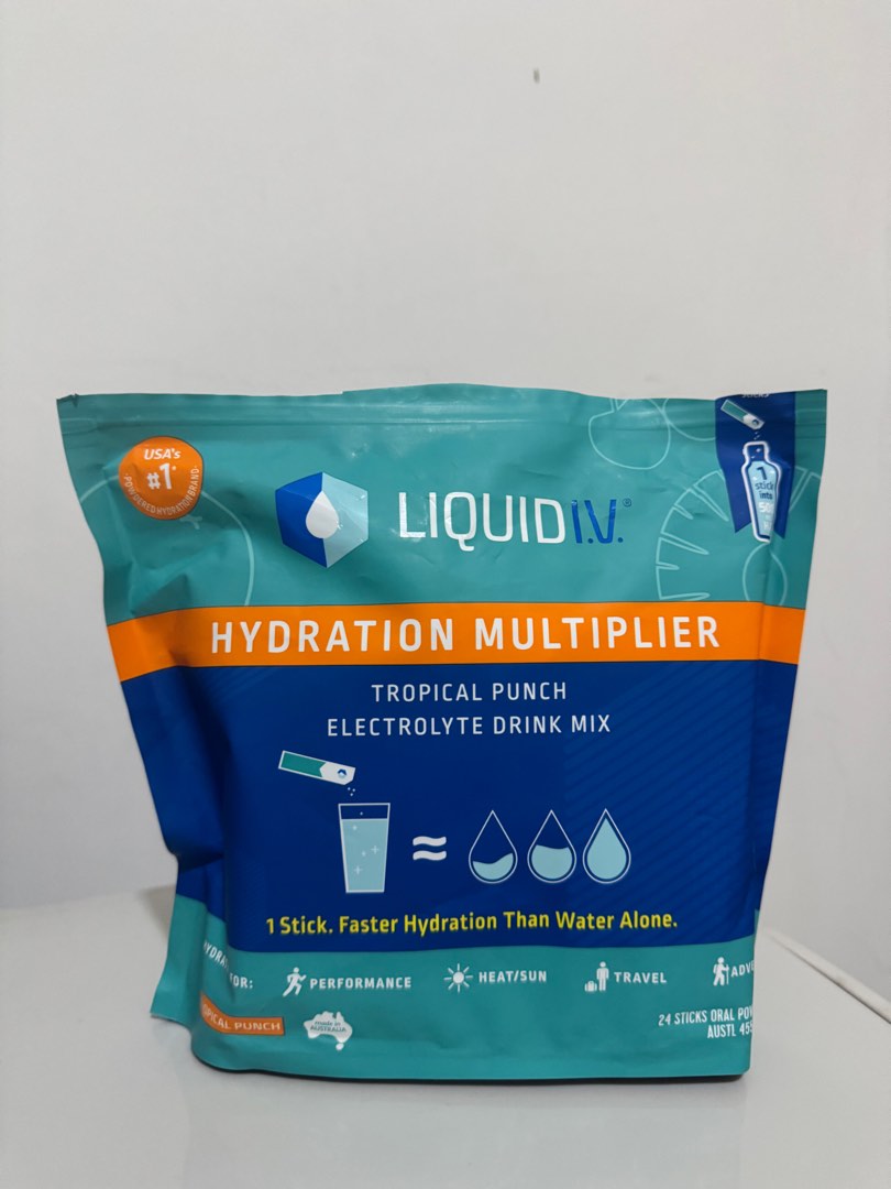 Liquid I.V. Hydration Multiplier - Tropical Punch Electrolyte Made In ...