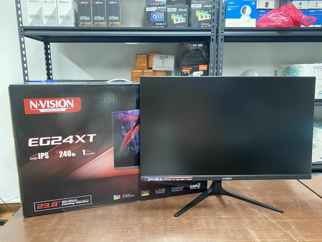 Nvision EG24XT Black 23.8" FHD 240Hz Fast IPS Frameless Gaming Monitor ...