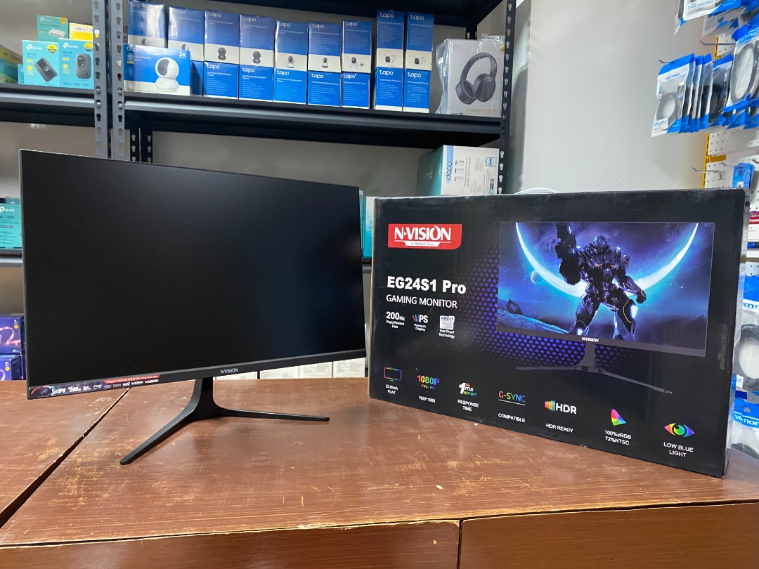 Nvision ES27G1 Pro Black 27" FHD 180Hz VA Frameless Curved Gaming ...