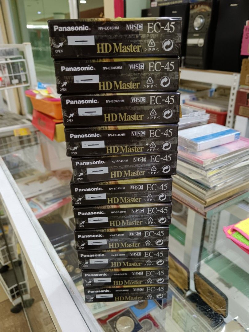 Panasonic HD Master EC-45 VHS Tape/11pcs, Hobbies & Toys, Music & Media, CDs & DVDs on Carousell