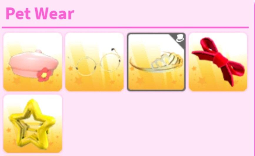 Adopt Me Preppy Pet Wear Set [1], Video Gaming, Gaming Accessories, In ...