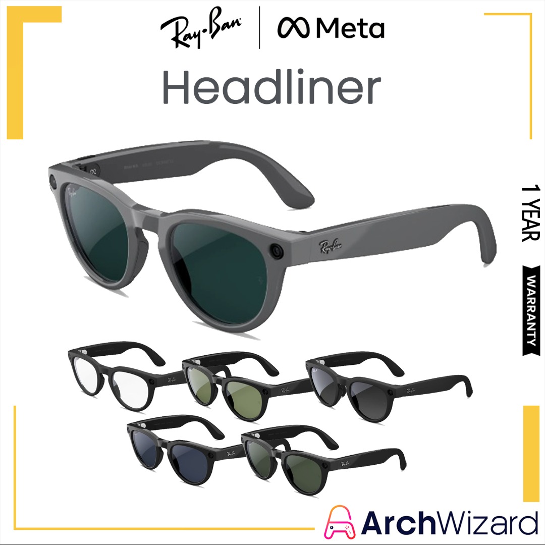 Ray Ban Meta Gen 2 Headliner - Meta AI Smart Glasses - Wayfarer Skyler ...