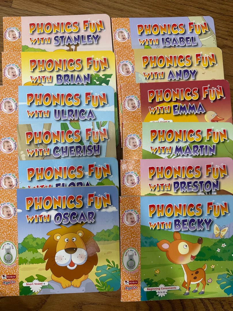 Robin Phonics Fun at the Safari Book Set, Hobbies & Toys, Books ...