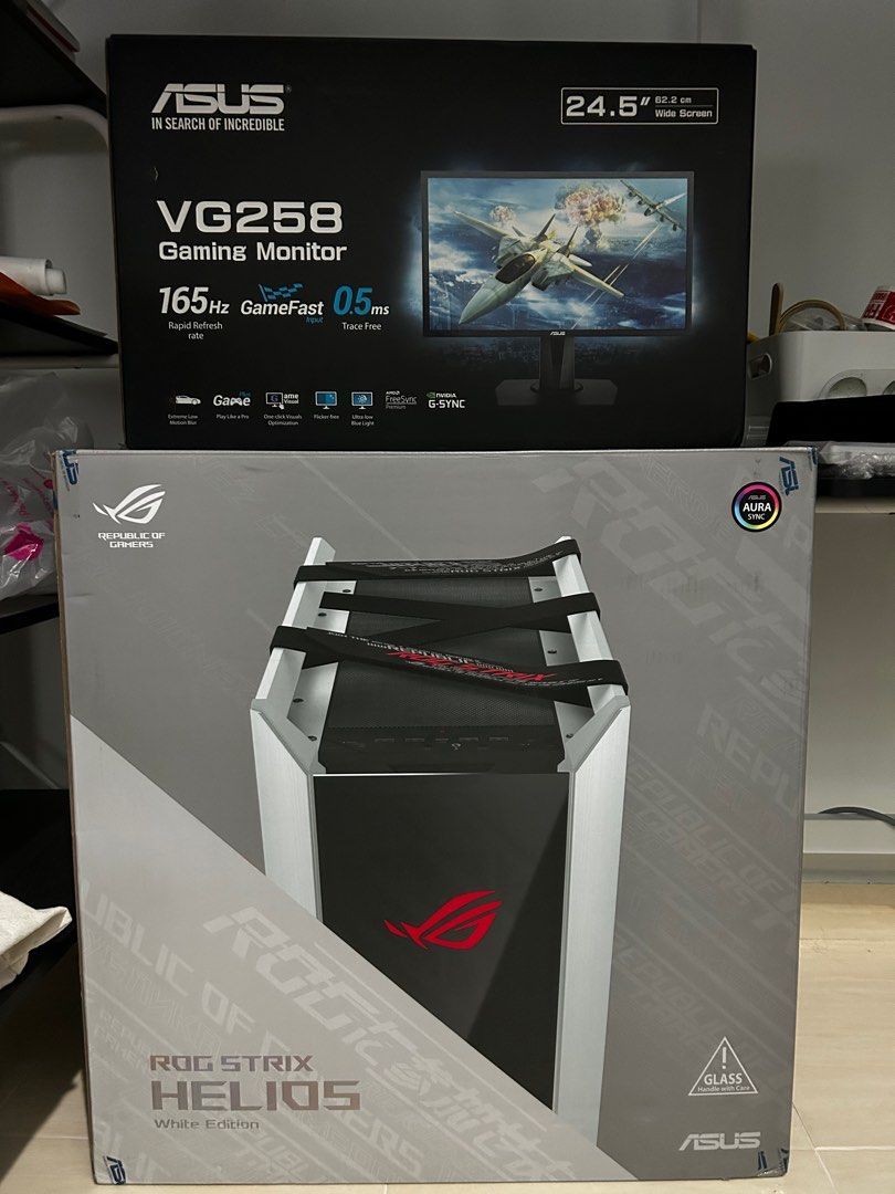 Rog Strix Helios White Edition PC Case, Computers & Tech, Parts ...