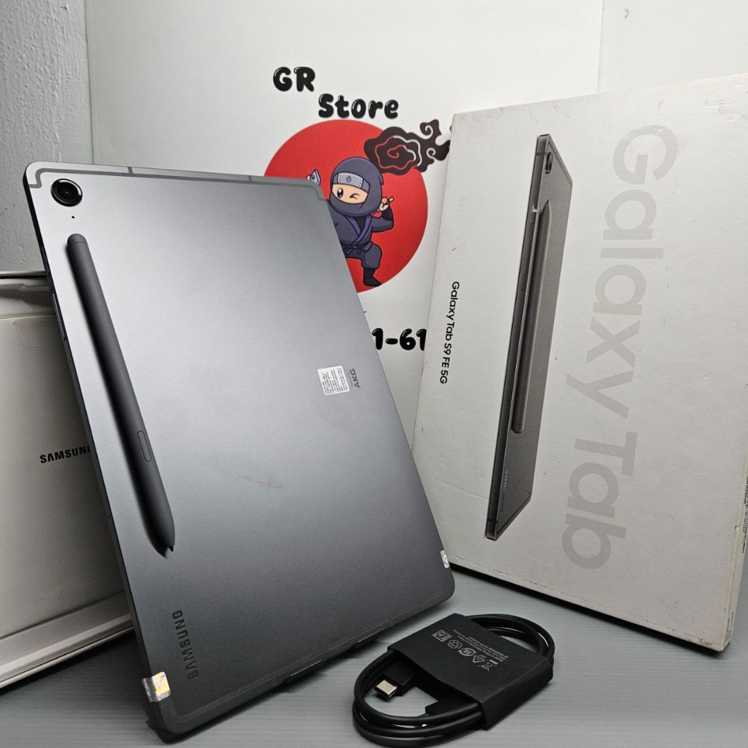 Samsung Galaxy Tab S9fe 5G 6/128 Fullset Resmi, Telepon Seluler ...