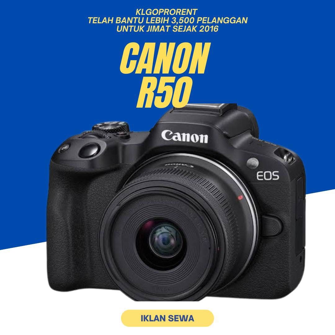 [SEWA] CANON R50 OKTOBER 2025, Photography, Cameras on Carousell