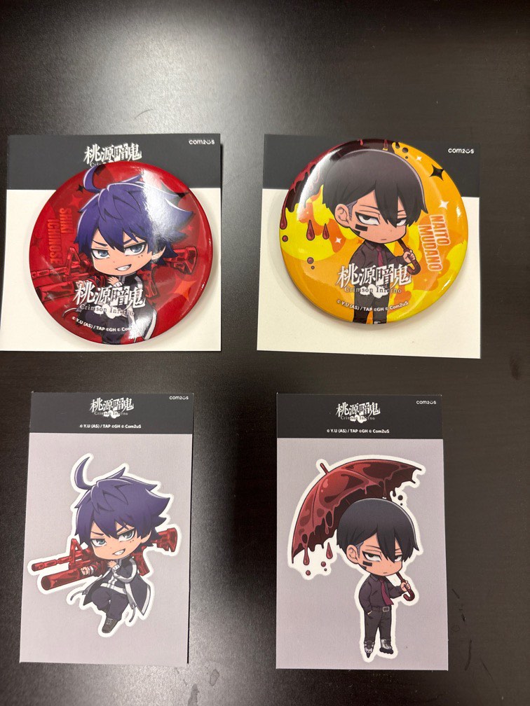 TGS exclusive Tougen Anki Can Badge and Sticker Set Shiki Mudano ...