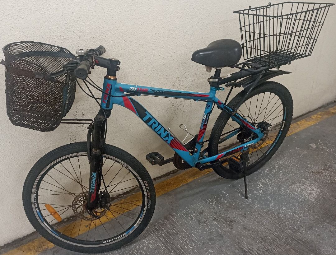 TRINX M116 MAJES Sport Geometry,18段速26in,18 speeds, 車後貨架,前後單車籃, luggage rack, front and rear ...