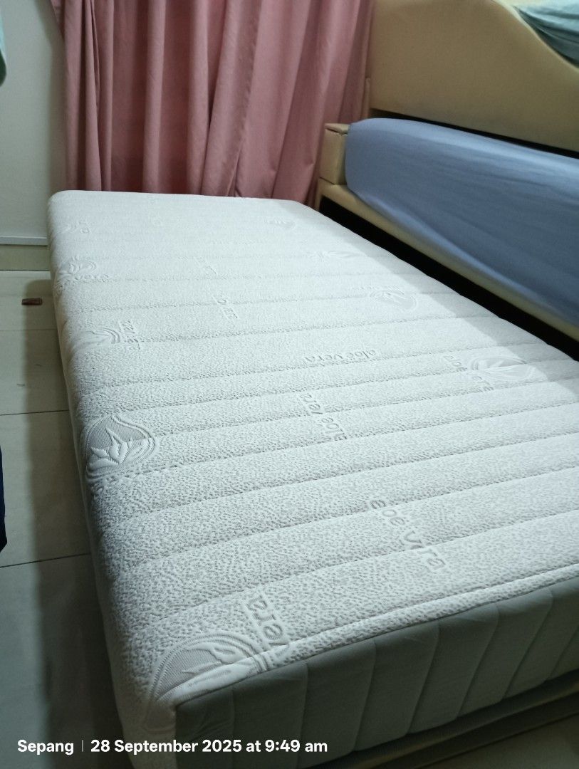 Triple Decker Bed Frame with Eco Bliss Mattress, Furniture & Home ...