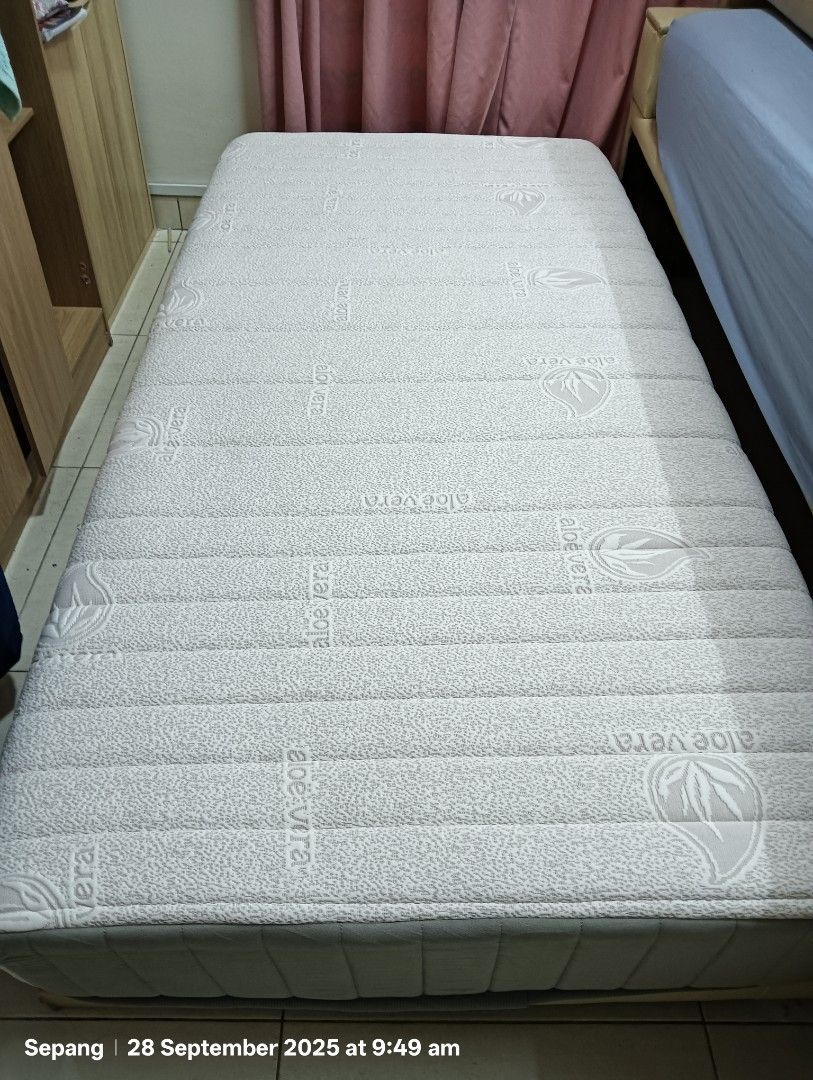 Triple Decker Bed Frame with Eco Bliss Mattress, Furniture & Home ...