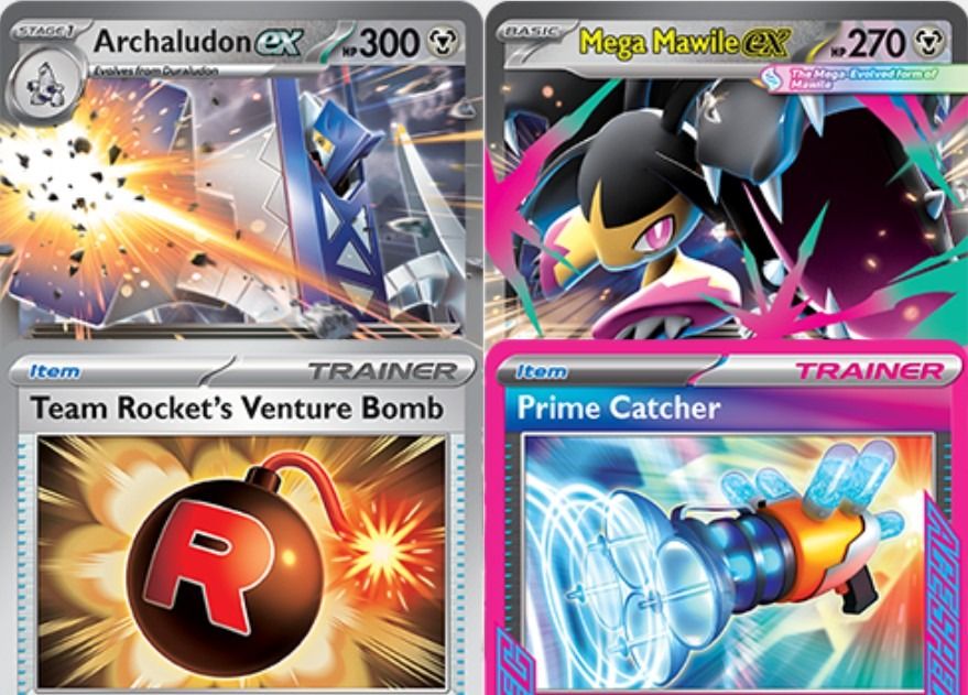 [Updated for Mega Evolutions] Pokemon TCG Archaludon ex Deck with Prime Catcher ACESPEC ...