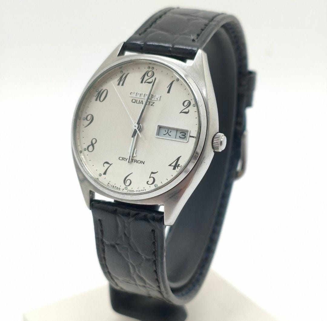 Vintage Citizen CQ Crystron Quartz Watch ref.7100-714757-Y (35mm), Men ...