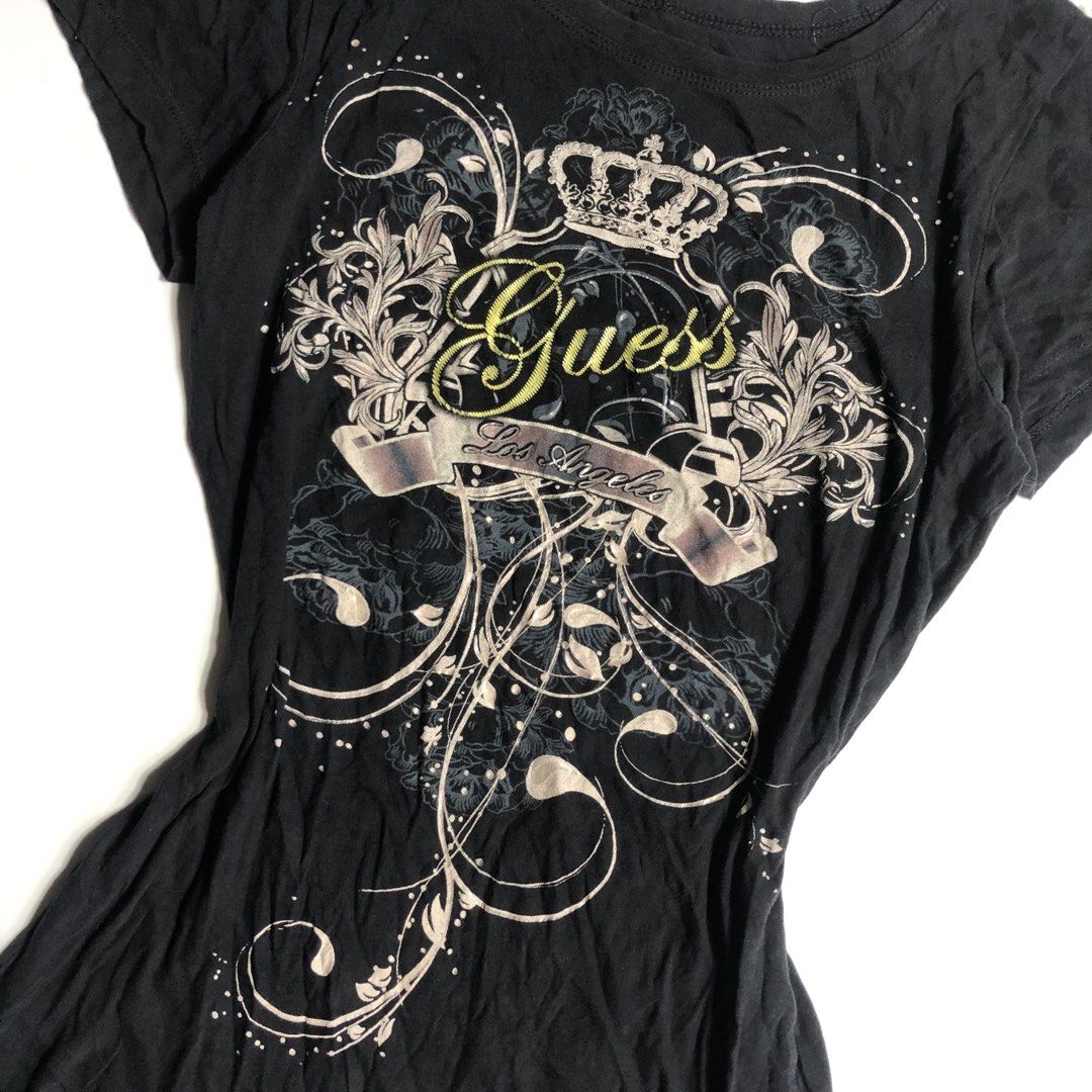 VINTAGE GRUNGE GUESS SHIRT, Women's Fashion, Tops, Shirts on Carousell