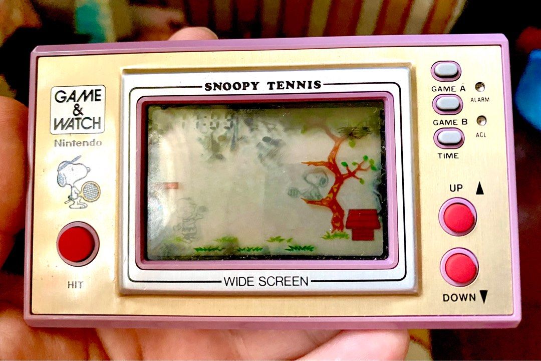 Vintage Snoopy tennis game and watch, Video Gaming, Video Games ...