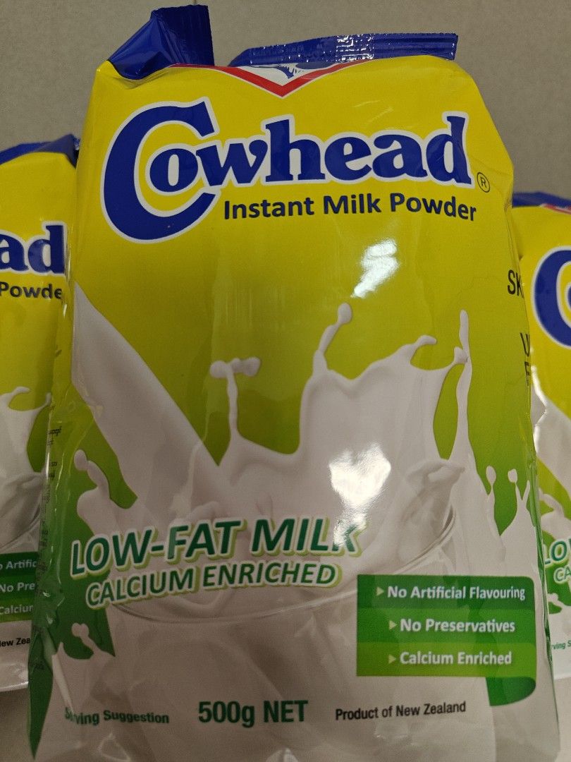 18 packs Cowhead Instant Low-Fat Milk Powder (500g), Food & Drinks ...