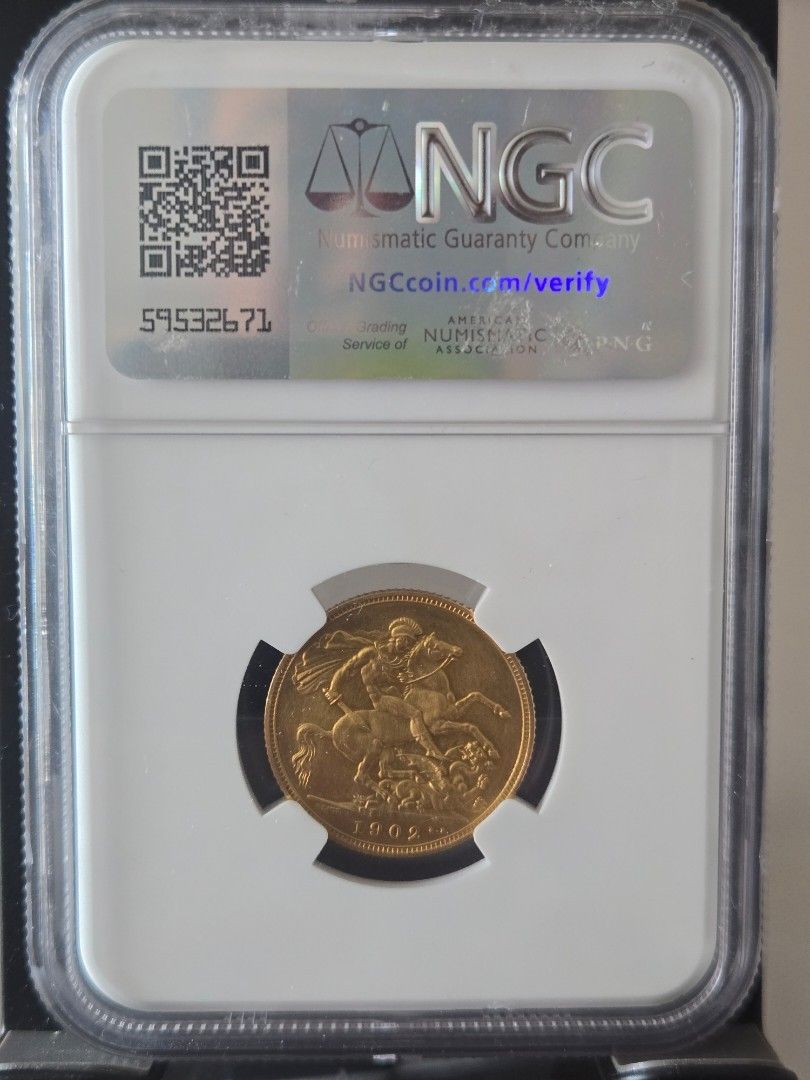 1902 Britain Sovereign gold coin NGC PROOF DETAILS, Hobbies & Toys ...