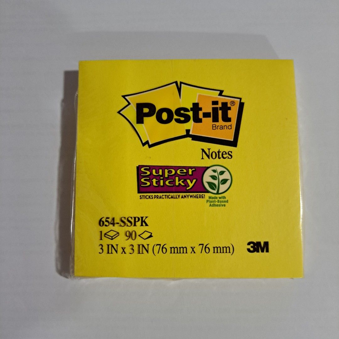 3M Post-it Notes Sticky Notes Super Sticky Notes, Hobbies & Toys ...