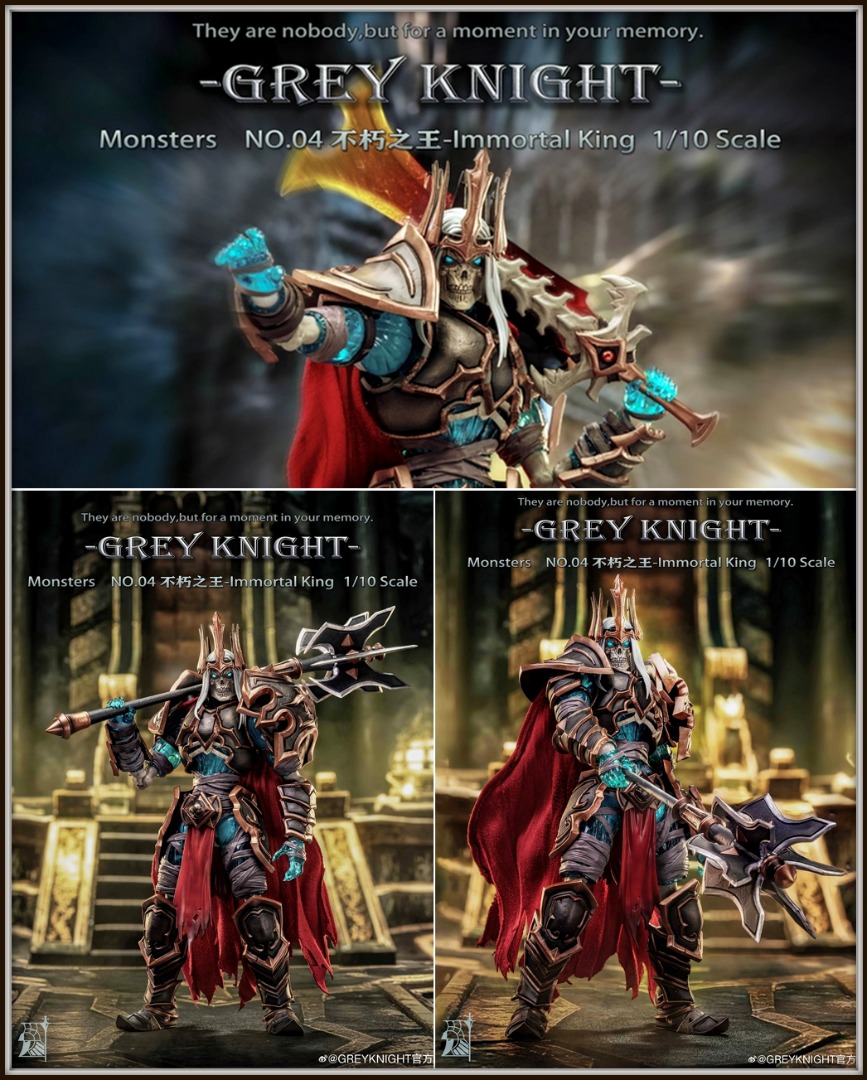 ⭐ [𝗣𝗿𝗲-𝗼𝗿𝗱𝗲𝗿] Grey Knight Mithril Action 1/10 Scale Action Figure - 04 ...