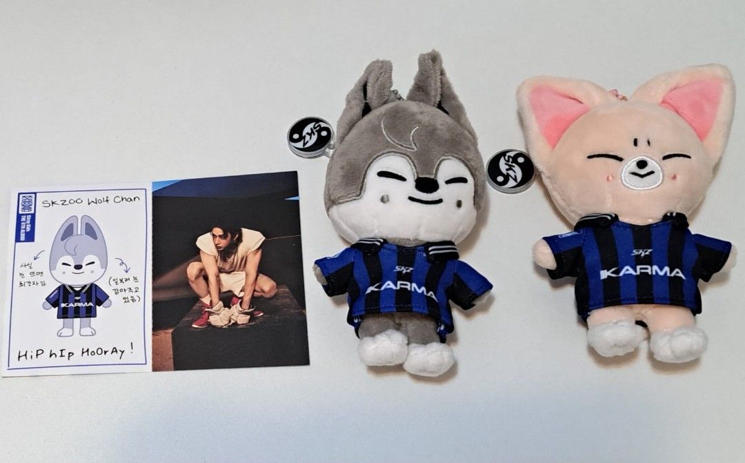 交換 Stray Kids Karma Skzoo 電子專 公仔 娃 profile card wolf chan foxi.ny ...