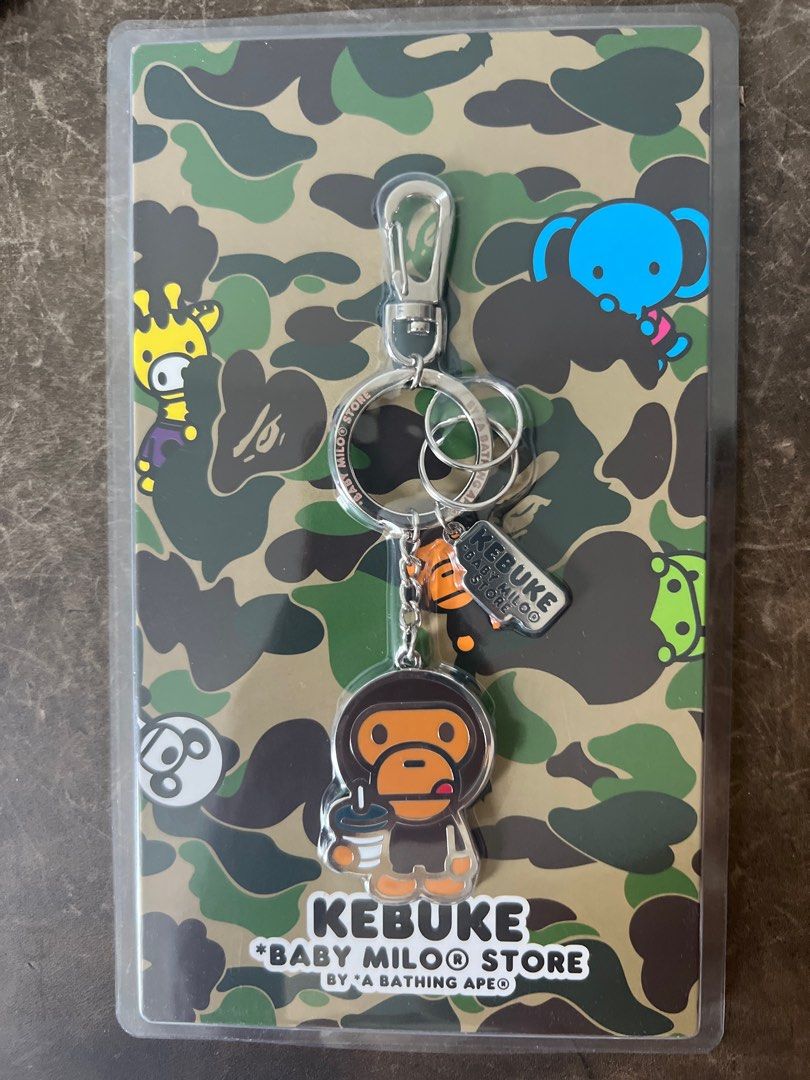 BAPE Baby Milo Kebuke Keychain, Hobbies & Toys, Toys & Games on Carousell
