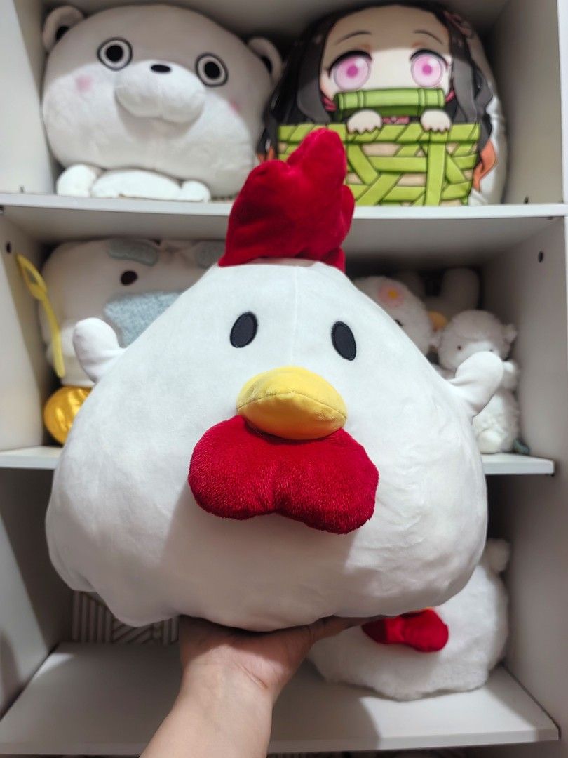 Big White Mallow Chicken ( Taito) Plushie Stuff Toy, Hobbies & Toys ...