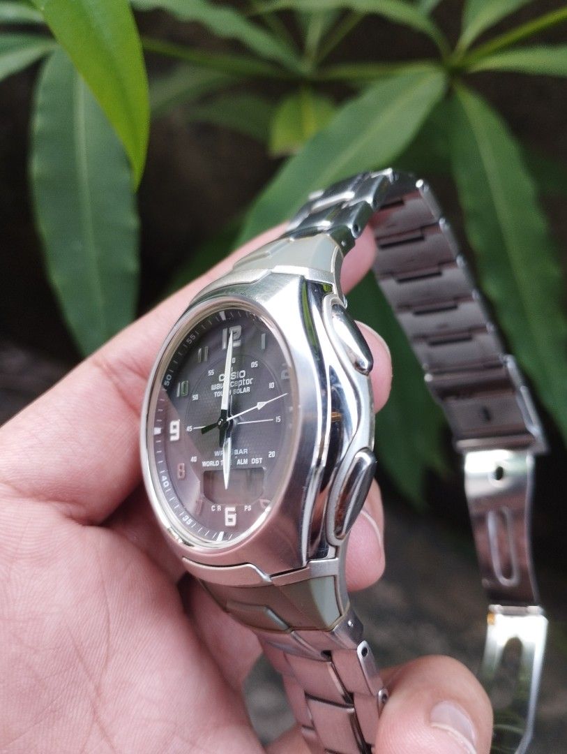 Casio Wave Ceptor Solar Watch, Men's Fashion, Watches & Accessories ...