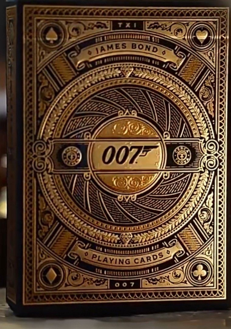 Celebrate James Bond Day 007 Gold Deck Playing Cards, Hobbies & Toys, Music & Media, CDs & DVDs ...