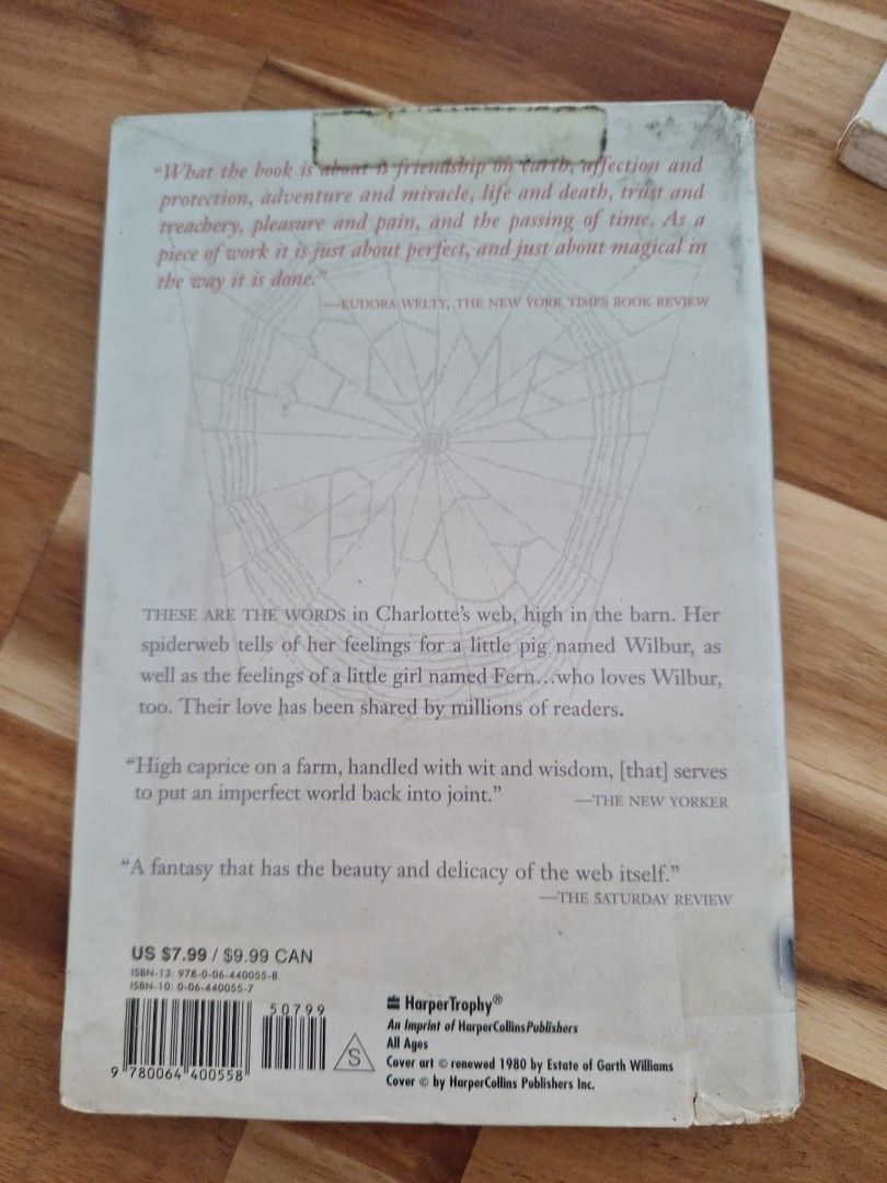 Charlotte's Web by E.B. White, Hobbies & Toys, Books & Magazines ...