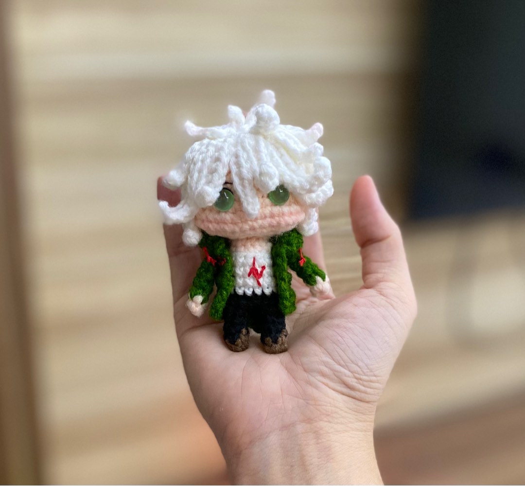 Crochet Nagito Komaeda Danganronpa, Hobbies & Toys, Stationery & Craft ...