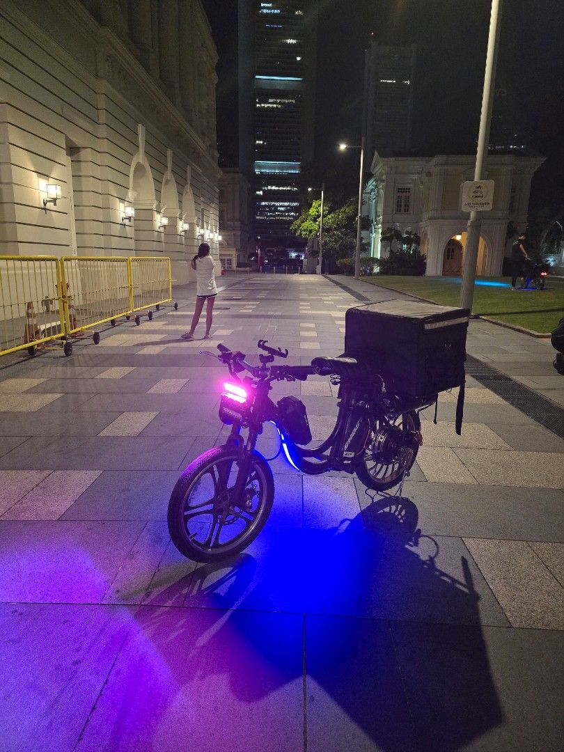 Custom Electric Bicycle with Delivery Box on Carousell