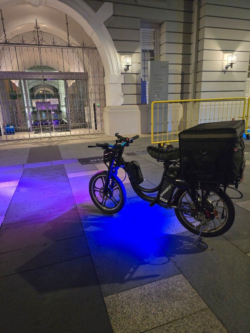 Custom Electric Bicycle with Delivery Box on Carousell